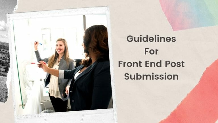 Guidelines For Front End Post Submission WordPress - Wbcom Designs