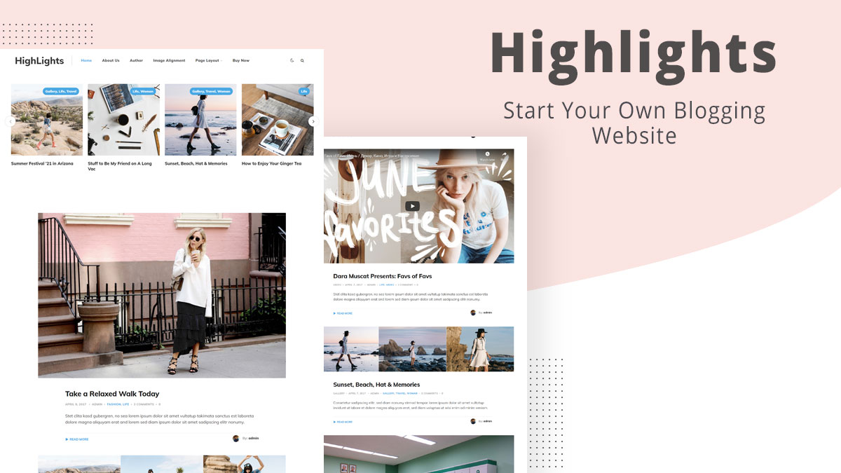 Highlight Blog News & Magazine Theme Review - Wbcom Designs