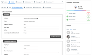BuddyPress Profile Pro - Repeater Fields Groups - BuddyPress Addon