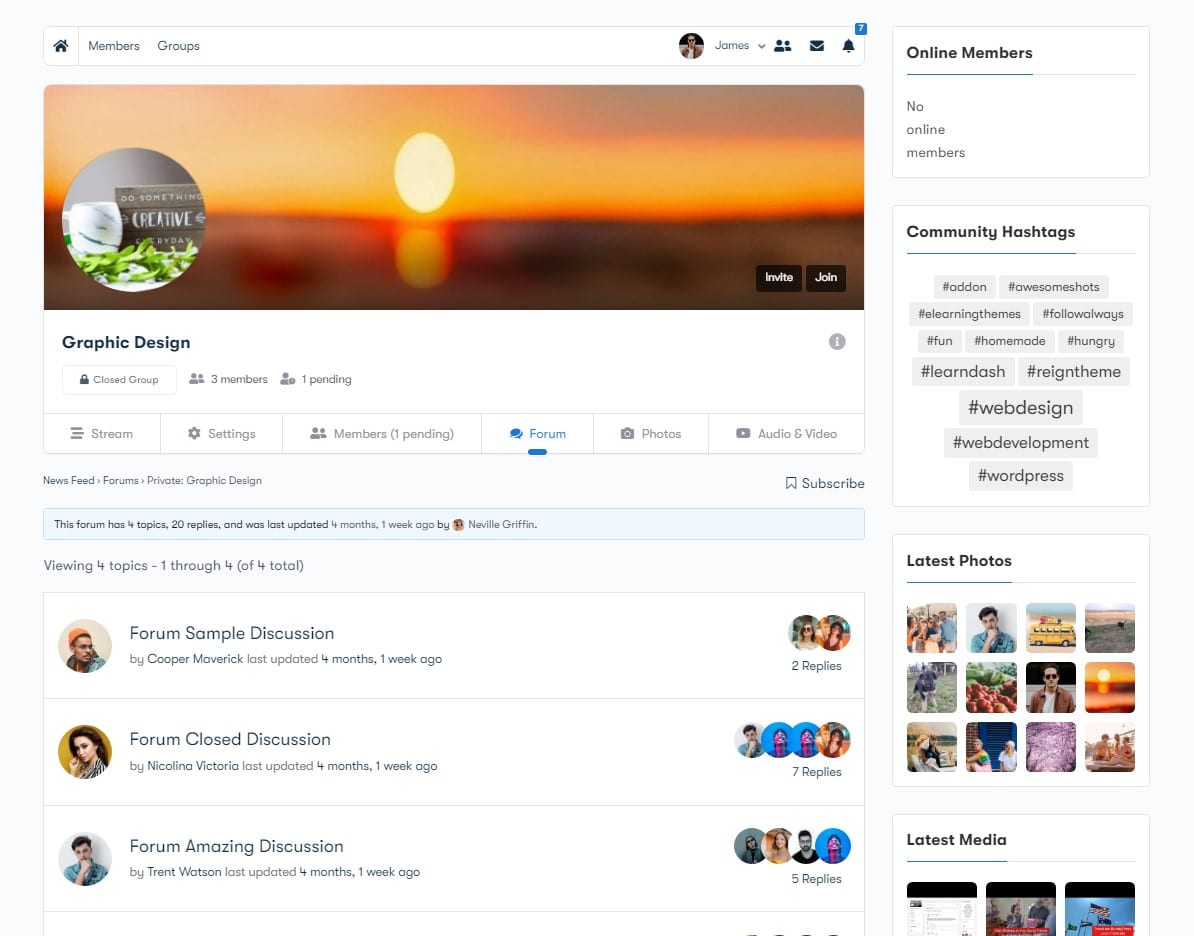 PeepSo bbPress forum Community Integration WP - Wbcom Designs