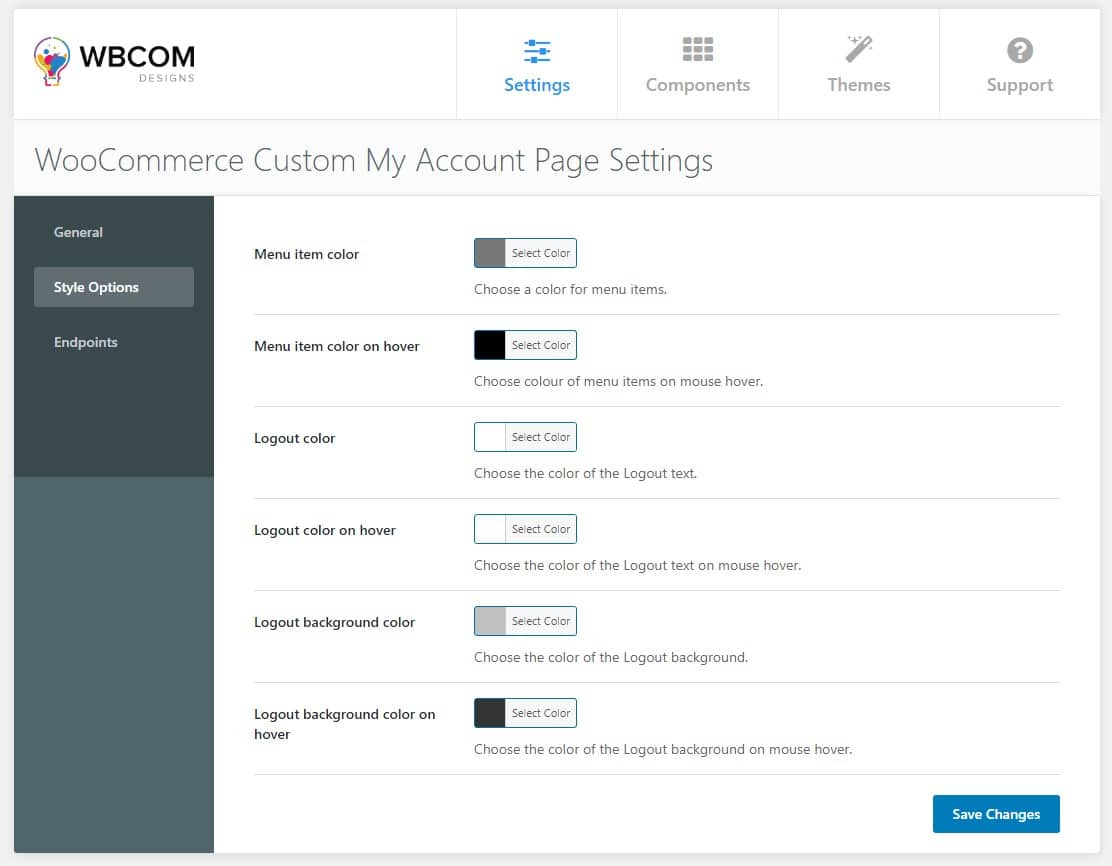 WooCommerce Custom My Account Page - Wbcom Designs
