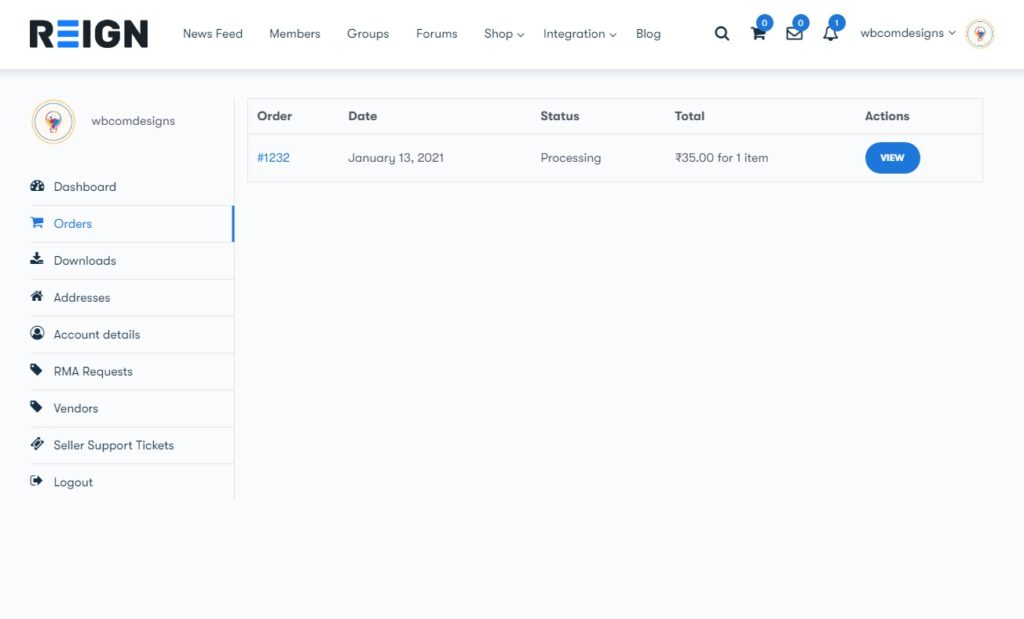 Reign Dokan Addon - Wbcom Designs