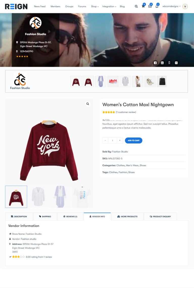 Reign Dokan Addon - Wbcom Designs