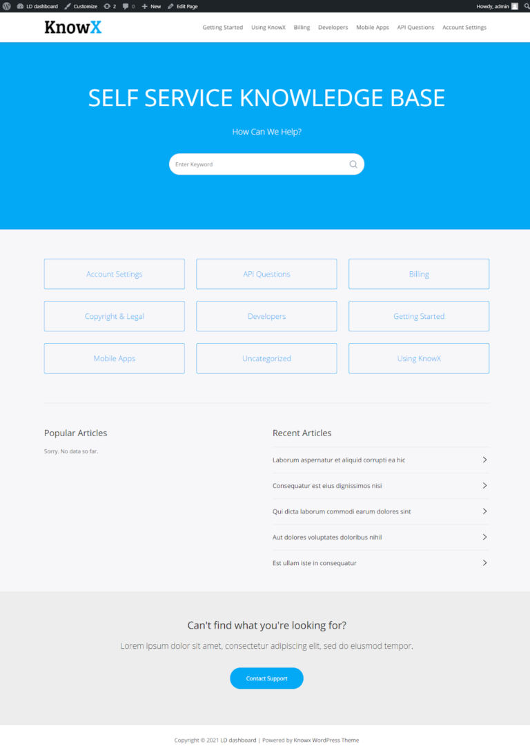 KnowX: A Free WordPress Theme for Knowledge Base Creation
