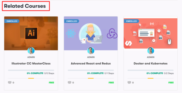 How to Add Related Courses Section in a WordPress LMS Website