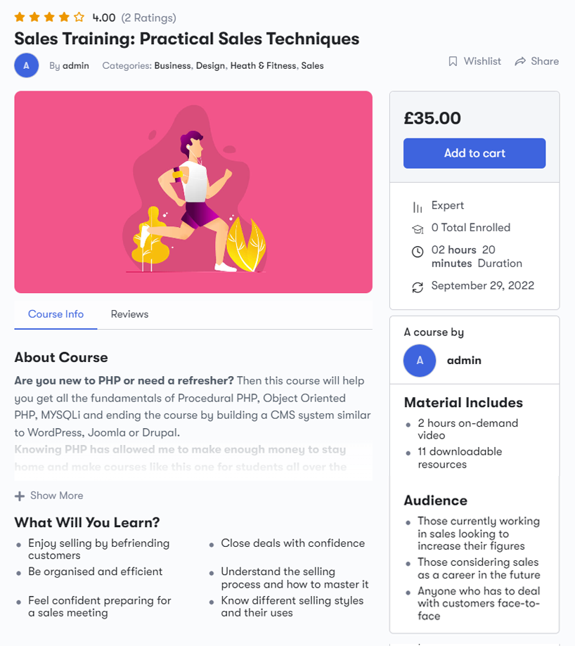 Reign Tutor LMS Theme Review WordPress Plugin - Wbcom Designs