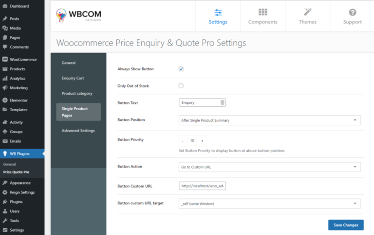 How To Setup Price Enquiry For WooCommerce Product - Wbcom Designs