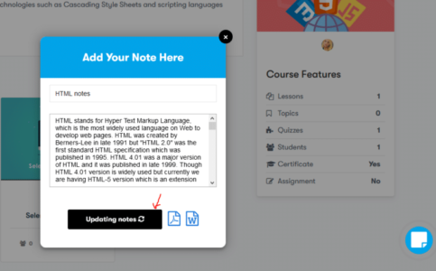 Allow Your Students to Create Journals Using LearnDash Notes