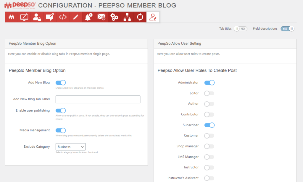 PeepSo Member Blog - Wbcom Designs