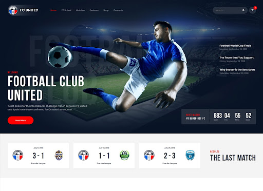 Football Club WordPress Themes - Wbcom Designs