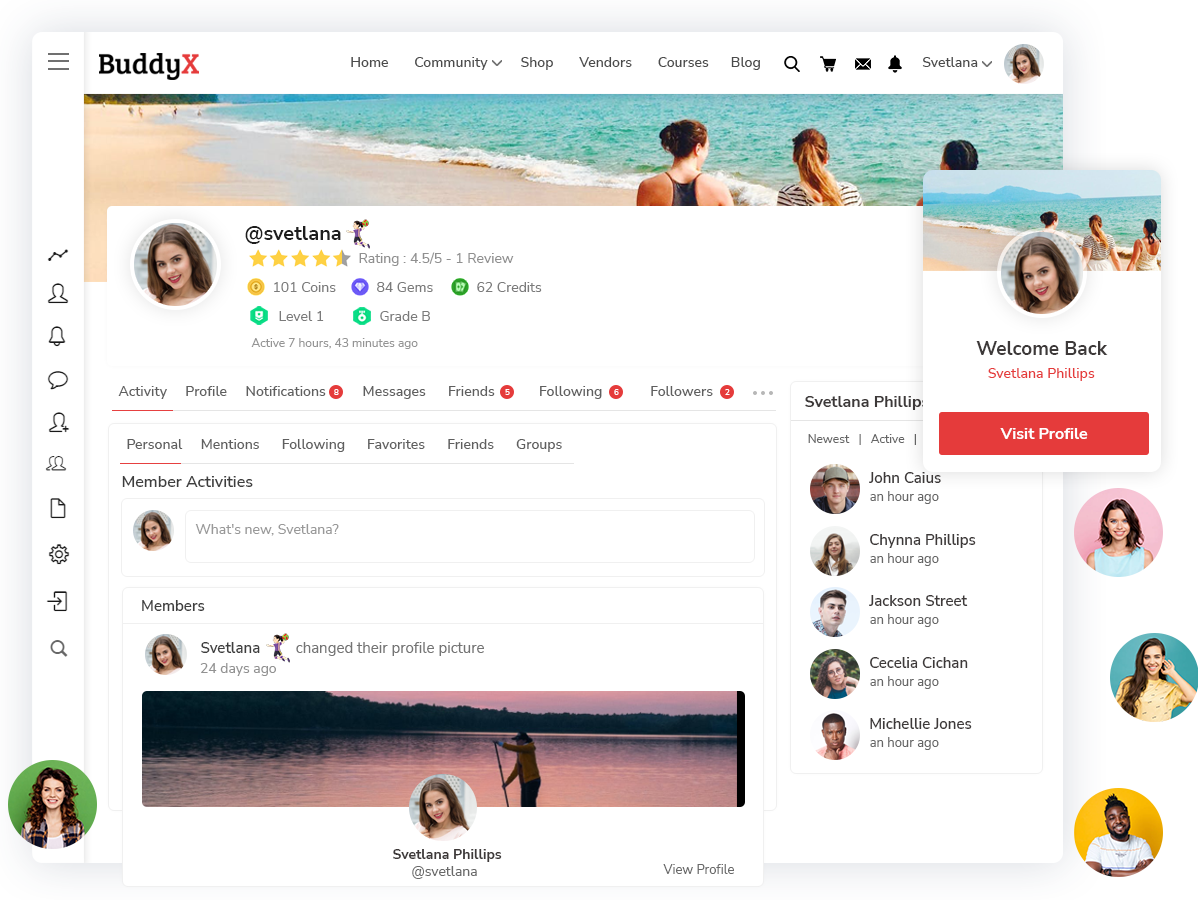 Best WordPress Multisite Themes- Wbcom Designs