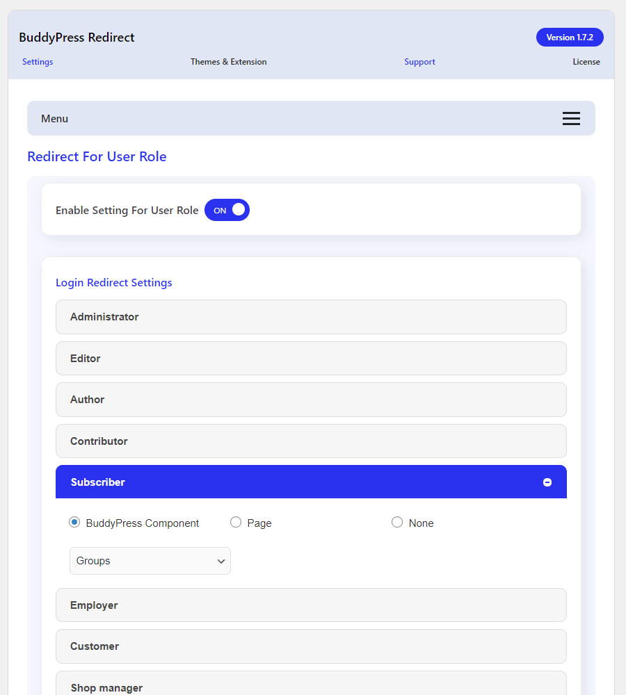 BuddyPress Redirect - Redirect After Login - Wbcom Designs