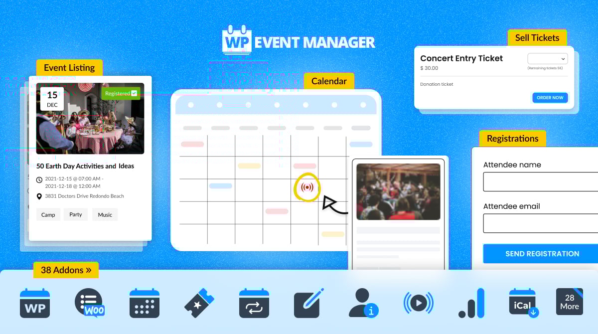 Event Management Plugin For WordPress - Wbcom Designs