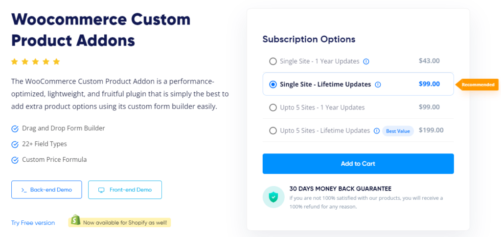 5 Best WooCommerce Product Add-On Plugins in 2025 - Wbcom Designs