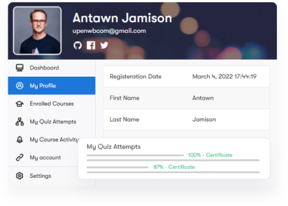 LearnDash Dashboard With Frontend Course Builder for Instructors