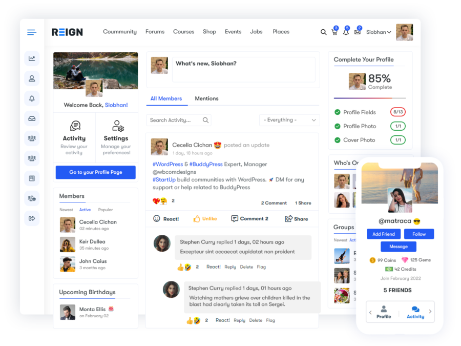 Reign Addons to Support LearnDash and Dokan Plugins - Wbcom Designs