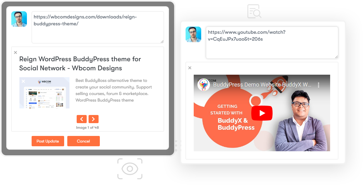 BuddyPress Activity Link Preview - Wbcom Designs