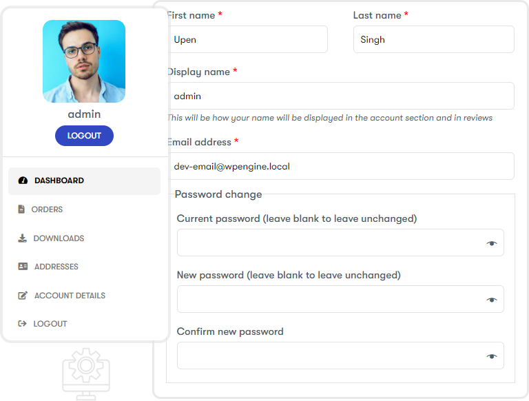 WooCommerce Custom My Account Page - Wbcom Designs